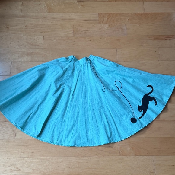 Collectif | Skirts | Collectif Mint Green Skirt With Cat Design | Poshmark